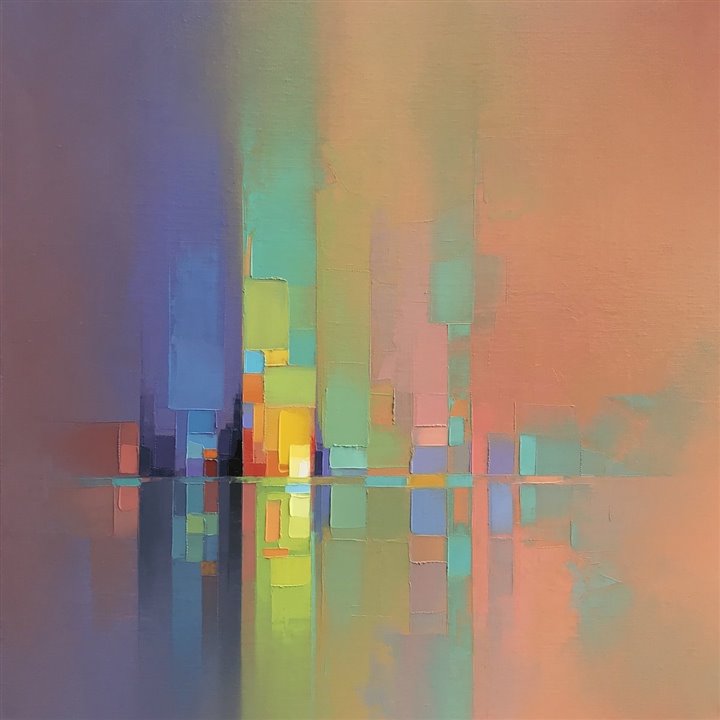 Las pinturas pixeladas llenas de color que triunfan en Instagram