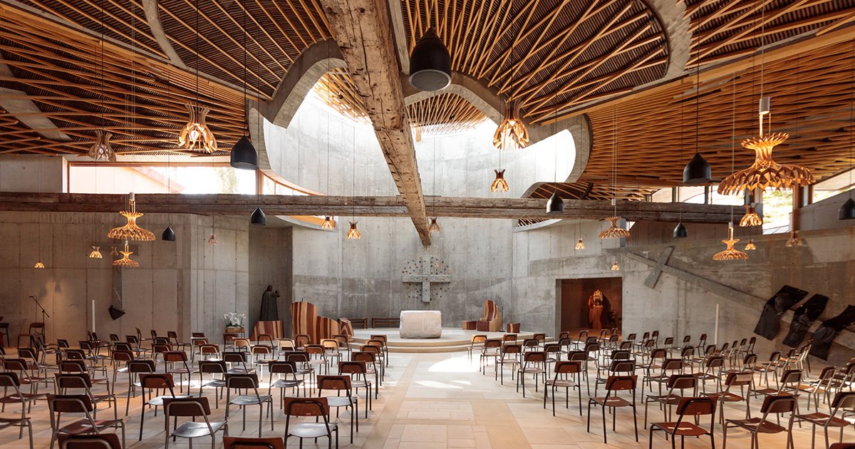 Una iglesia moderna que evoca los primitivos templos cristianos