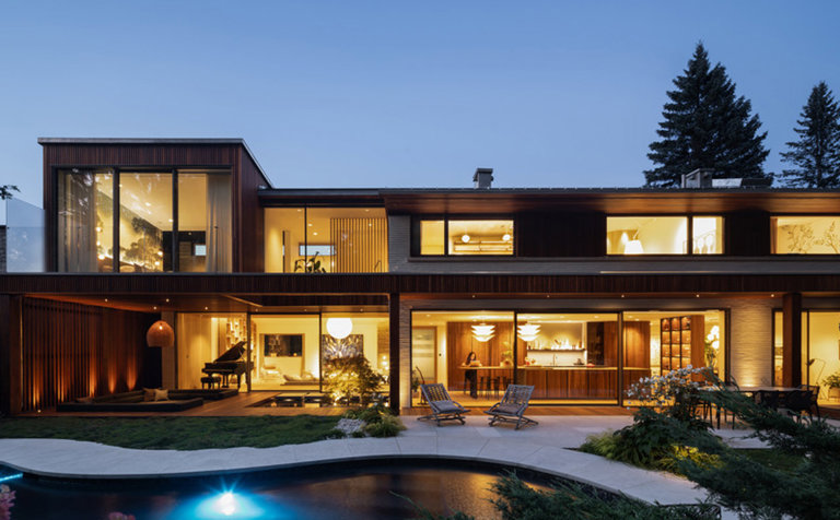 Esta Casa De Canadá Se Inspira En La Obra De Frank Lloyd Wright