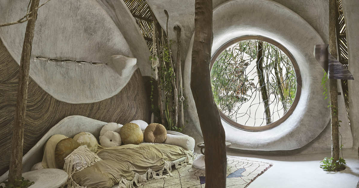 Esta casa de un ecologista está construida sin planos y con árboles que ...