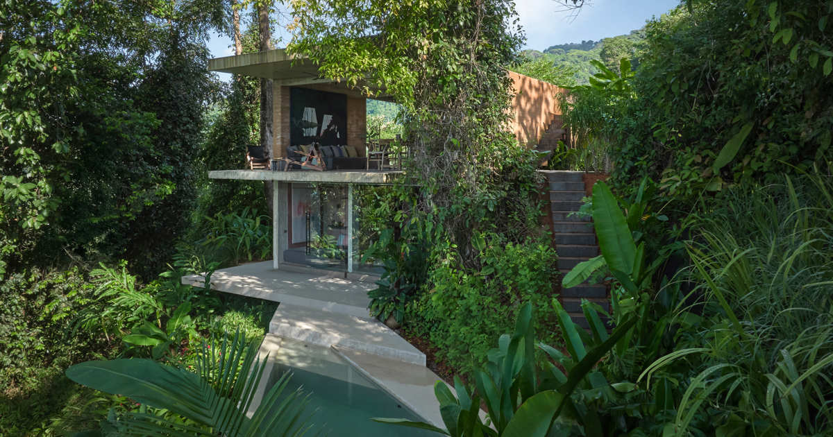 Una arquitecta checa se construye una casa que parece desaparecer entre ...